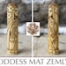 Hand Carved Wooden Slavic Goddess Figurine: Dolya, Nedolya, Mat Zemlya ...