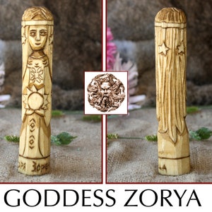 Slavic Goddesses - ZORYA, KUPALNITSA and KOSTROMA. Wooden Slavic ...