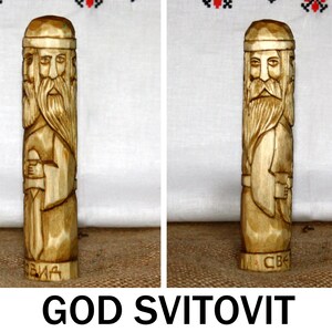 Slavic Gods and spirit SVITOVIT STRIBOG and DOMOVOY. Wooden | Etsy