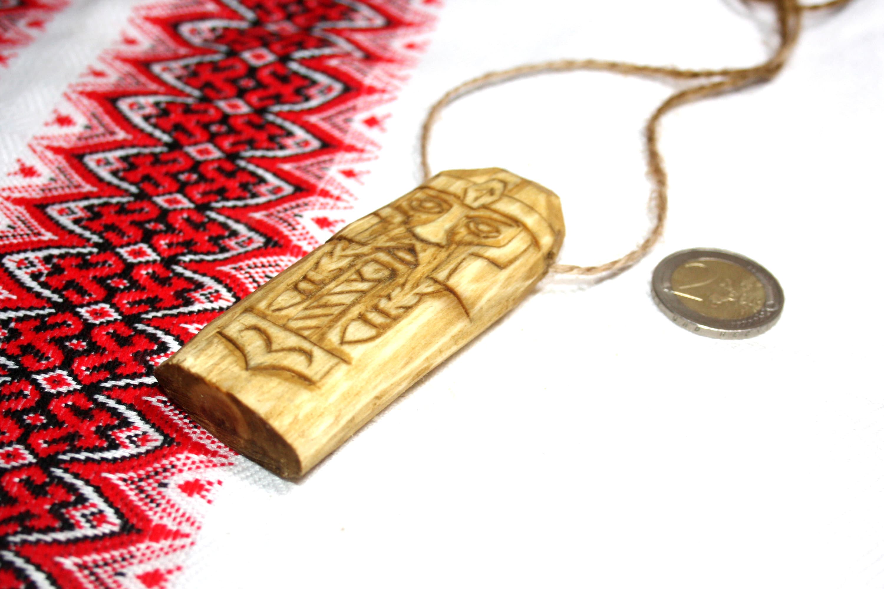 Thor Wooden Home Talisman. Handmade Wood Carving. Scandinavian Viking ...