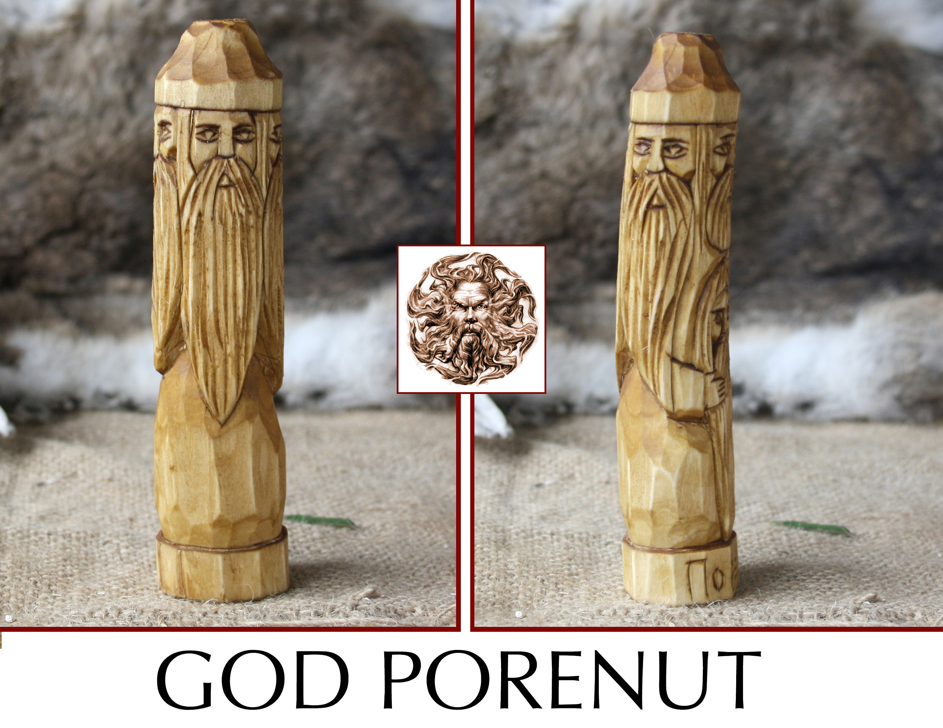 Slavic Gods Porenut POREVIT YAROVIT and RUEVIT. Wooden - Etsy Denmark
