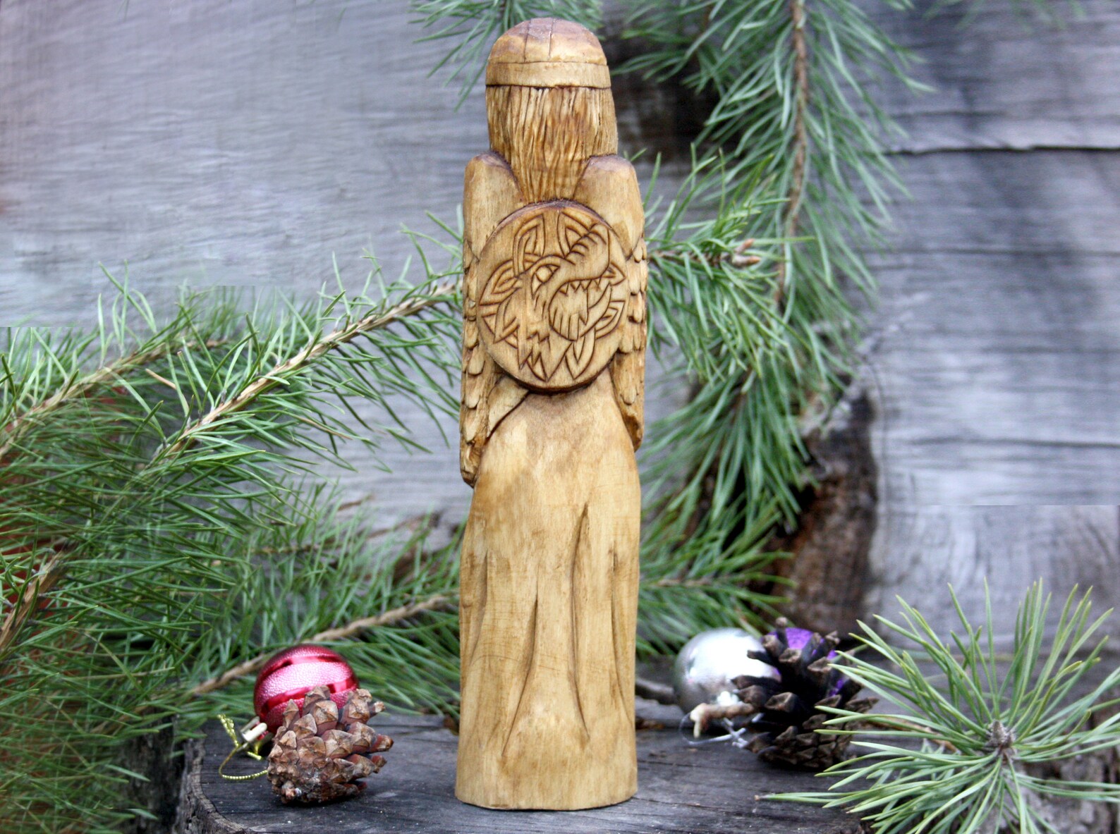 Norse God Tyr. Big Hand Crafted Wooden Statue of Tyr. - Etsy