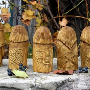 Perun, Rod, Svarog, Veles, Makosh. God Statue, Wood Statue, Slavic God ...