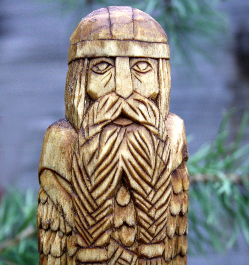 Norse God Tyr. Big Hand Crafted Wooden Statue of Tyr. - Etsy