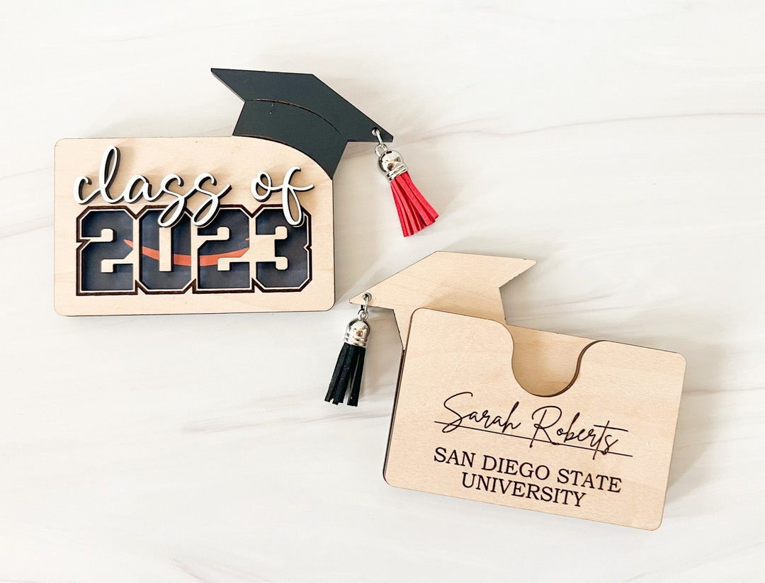 Personalized Graduation Gift Card Holder, Graduation Gift Money Holder ...