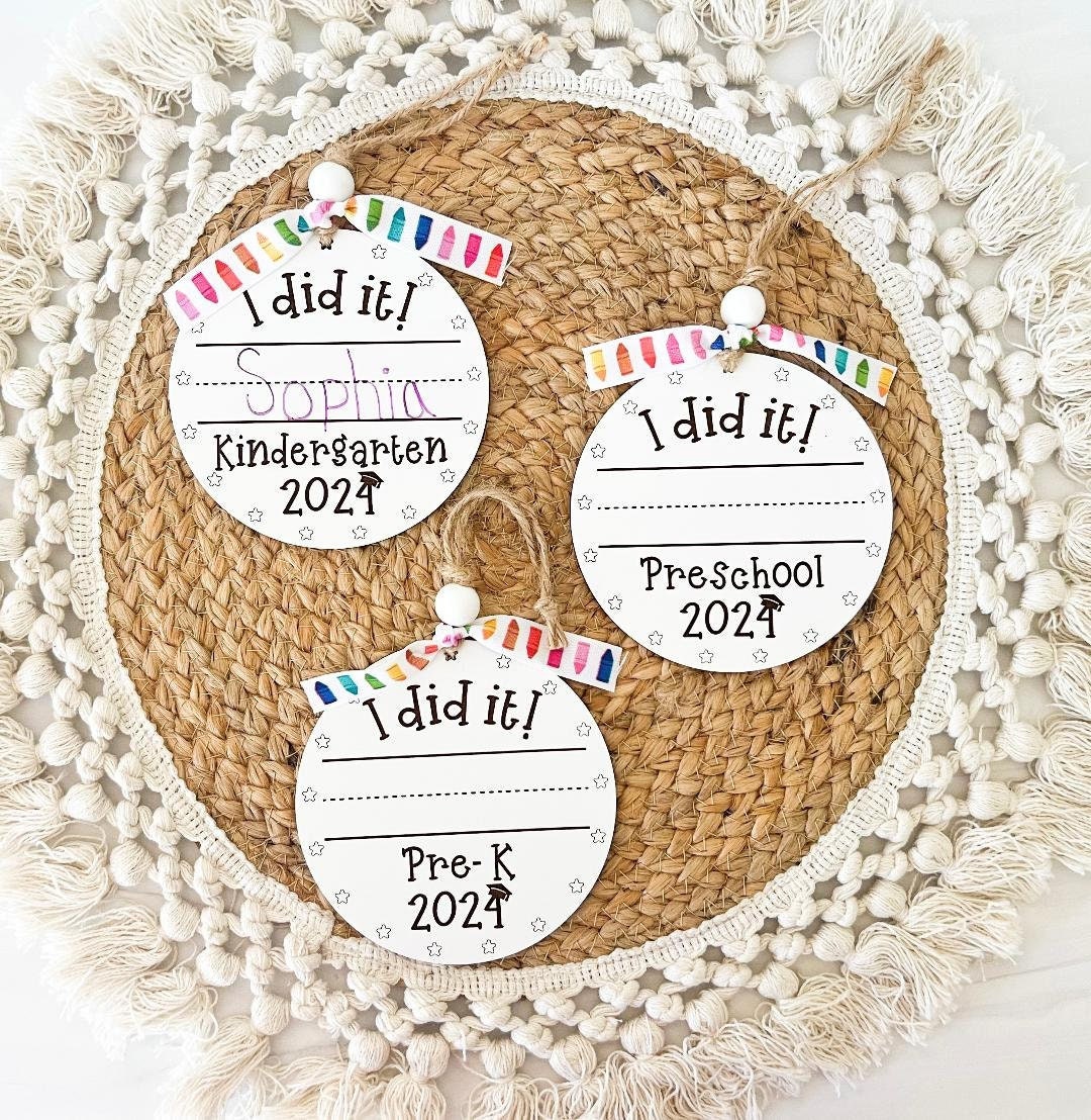 Kindergarten Graduation Keepsake, Kindergarten Graduation Gift, Pre-k ...