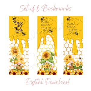 Gnome Honey Bookmarks, Bees and Sweet Honey, One More Chapter, Book ...