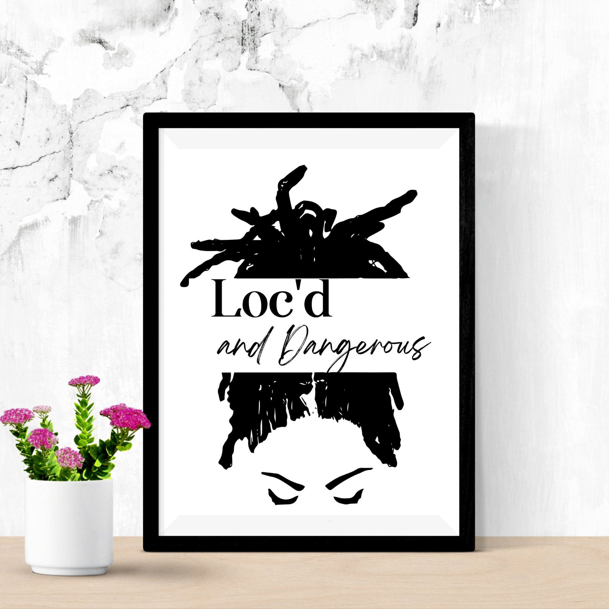 Black Women Locs, African American Lady, Locks of Love, Silhouette SVG ...
