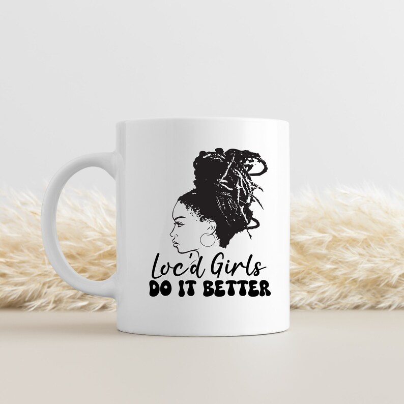 Black Women Locs, African American Lady, Locks of Love, Silhouette SVG ...