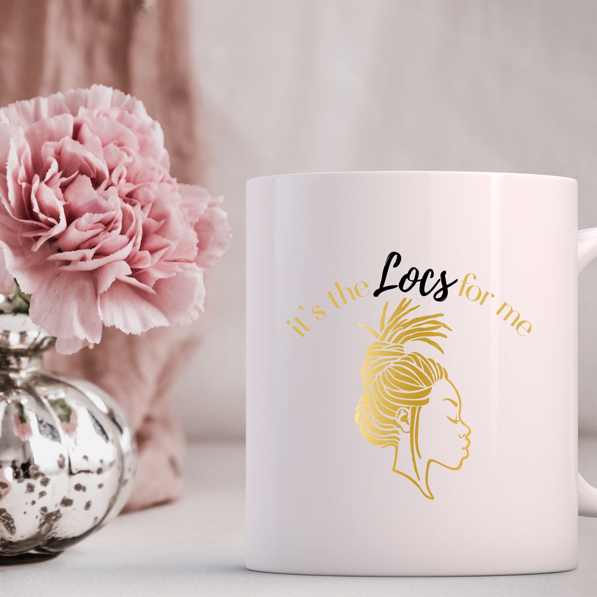 Black Women Locs, African American Lady, Locks of Love, Silhouette SVG ...