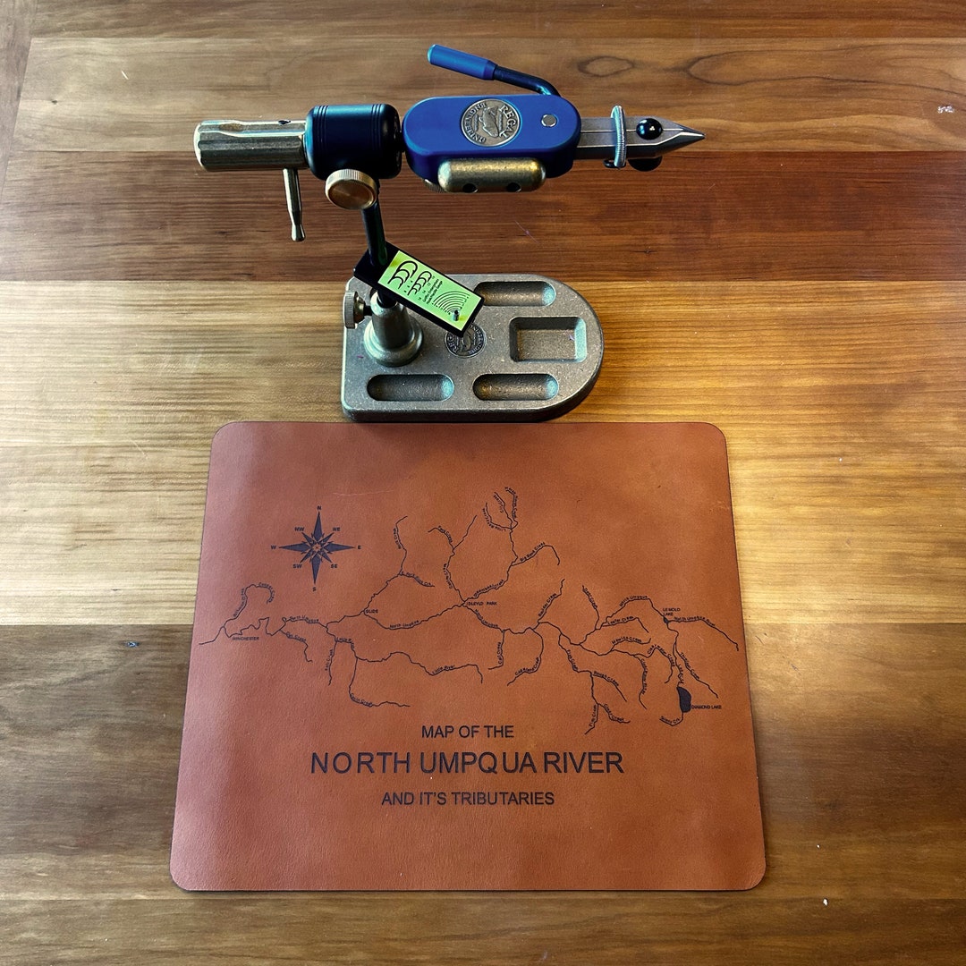 Leather Fly Tying Vise Pad. Featuring an Exact Map of Your Favorite ...