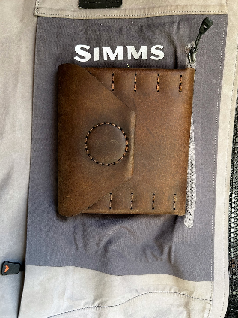 Handmade Leather Fly Wallet for Steelhead/salmon Flies. Rustic and ...