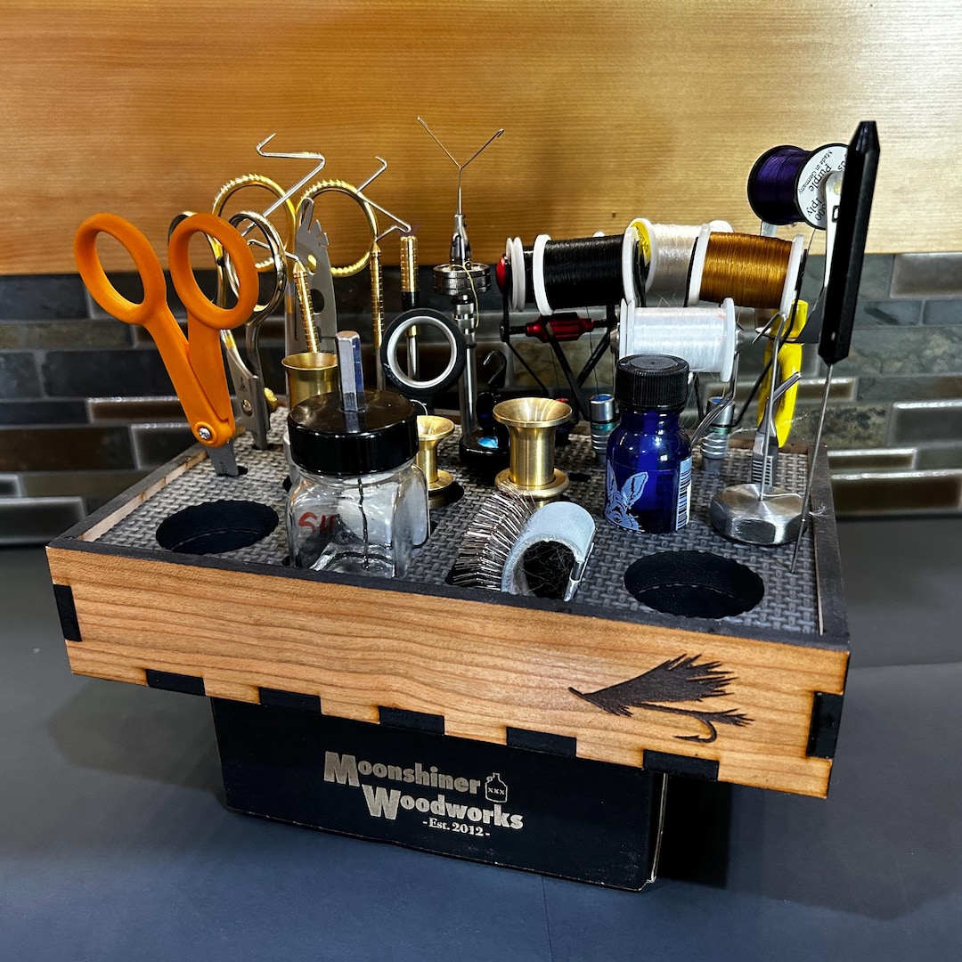 Fly Tying Tool Station (large) - Keep Your Fly Tying Desk Neat and ...