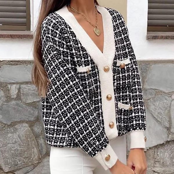 Chanel Style Cardigan - Etsy UK