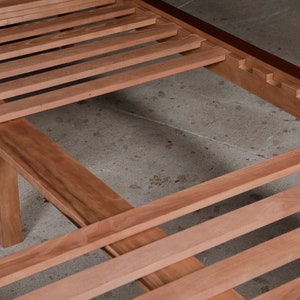 Made to Order Tiger Maple Queen Size Bed Frame, Hand Turned Posts ...