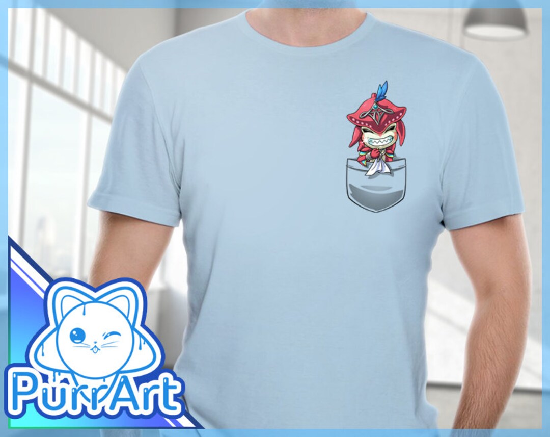 Prince Sidon in Pocket Zelda Tshirt Botw Shirt Legend of Zelda Tee ...