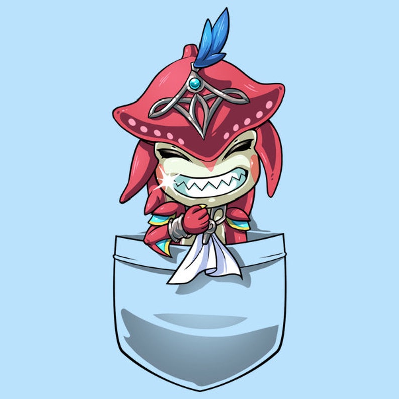 Prince Sidon in Pocket Zelda Tshirt Botw Shirt Legend of Zelda Tee ...