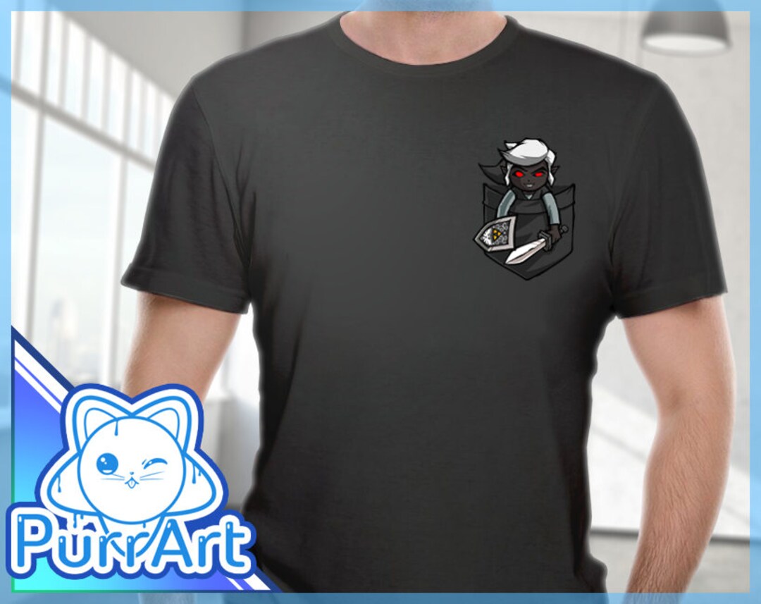 Dark Link in Pocket Legend of Zelda Tshirt Zelda Shirt Zelda Fan Tee ...