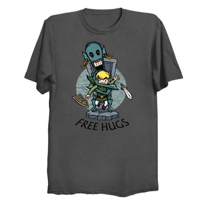FREE HUGS Zelda Tshirt the Legend of Zelda Wind Waker Shirt Link Tee ...