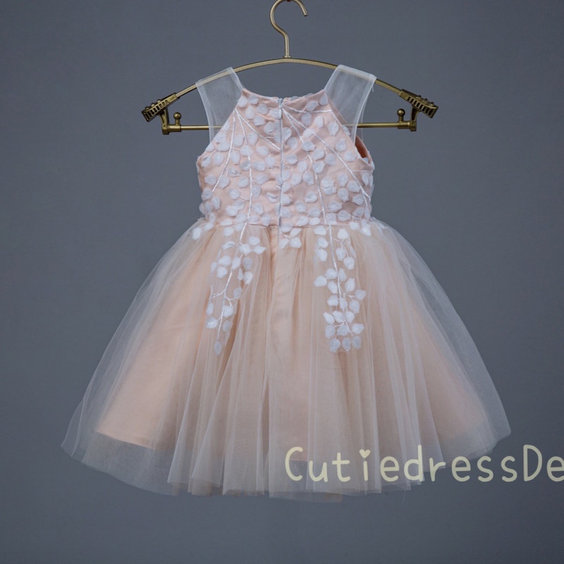Girls Applique Dress - Etsy