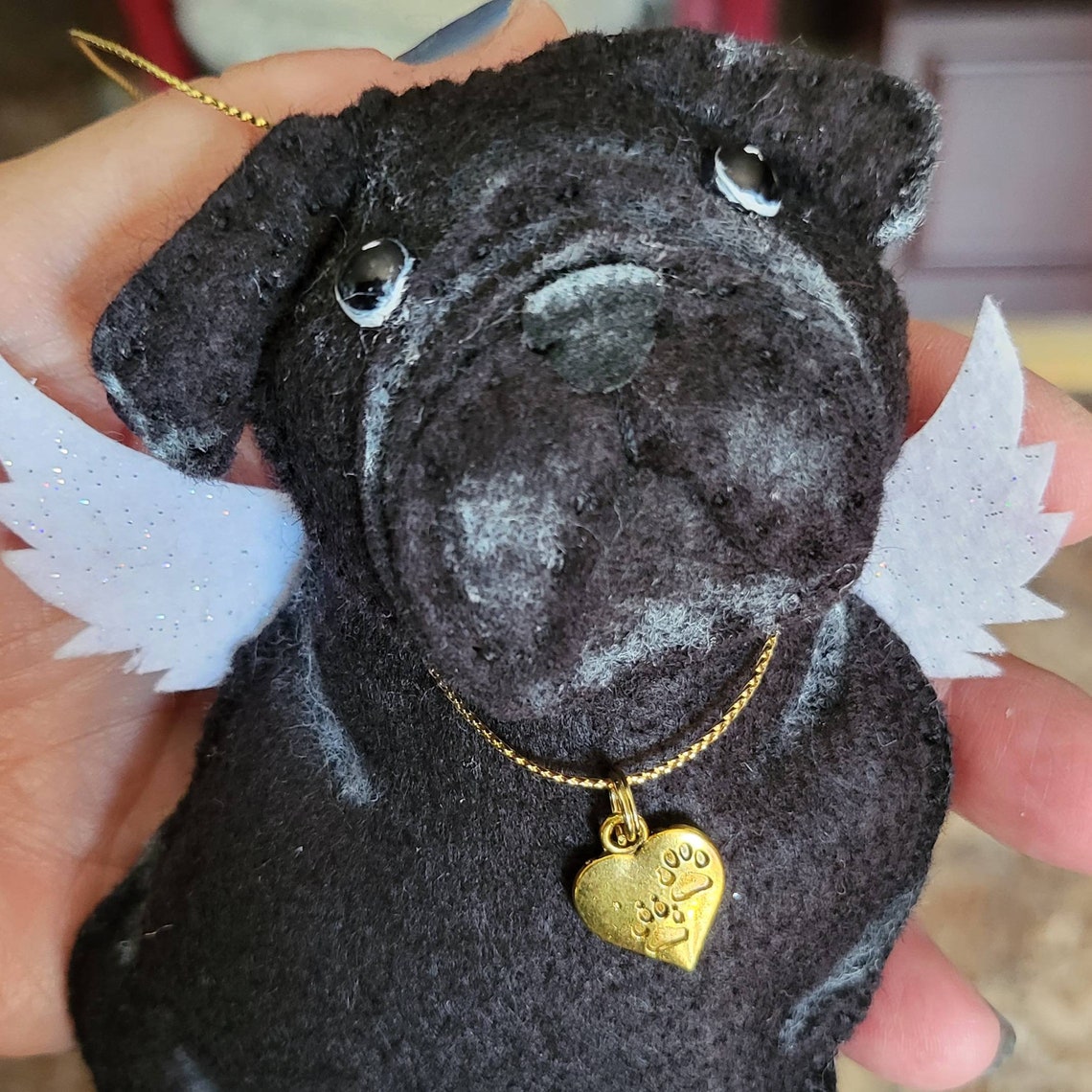 CUSTOM Felt Dog Angels Unique Dog Ornaments Pet Loss Pet - Etsy