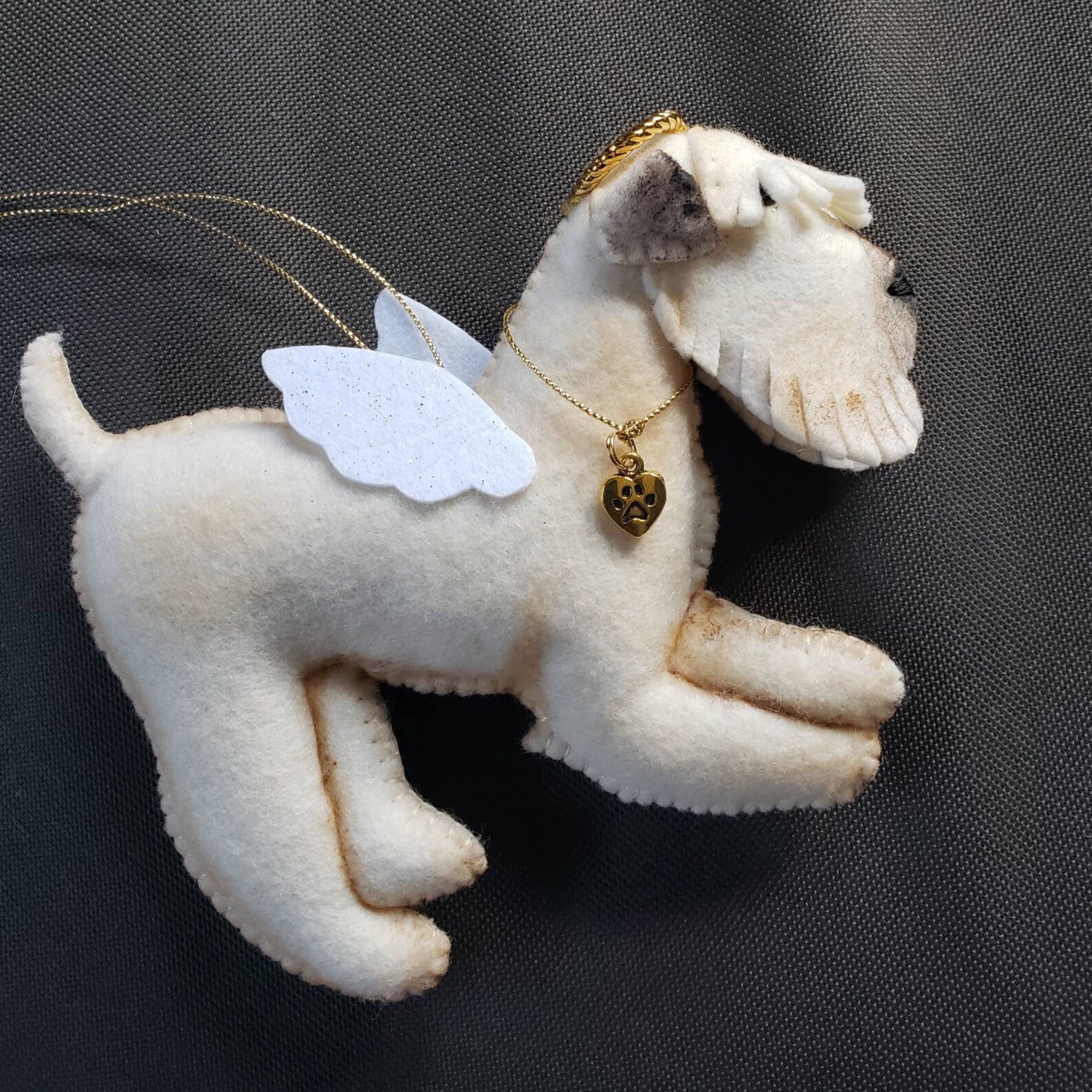 CUSTOM Felt Dog Angels Unique Dog Ornaments Pet Loss Pet - Etsy