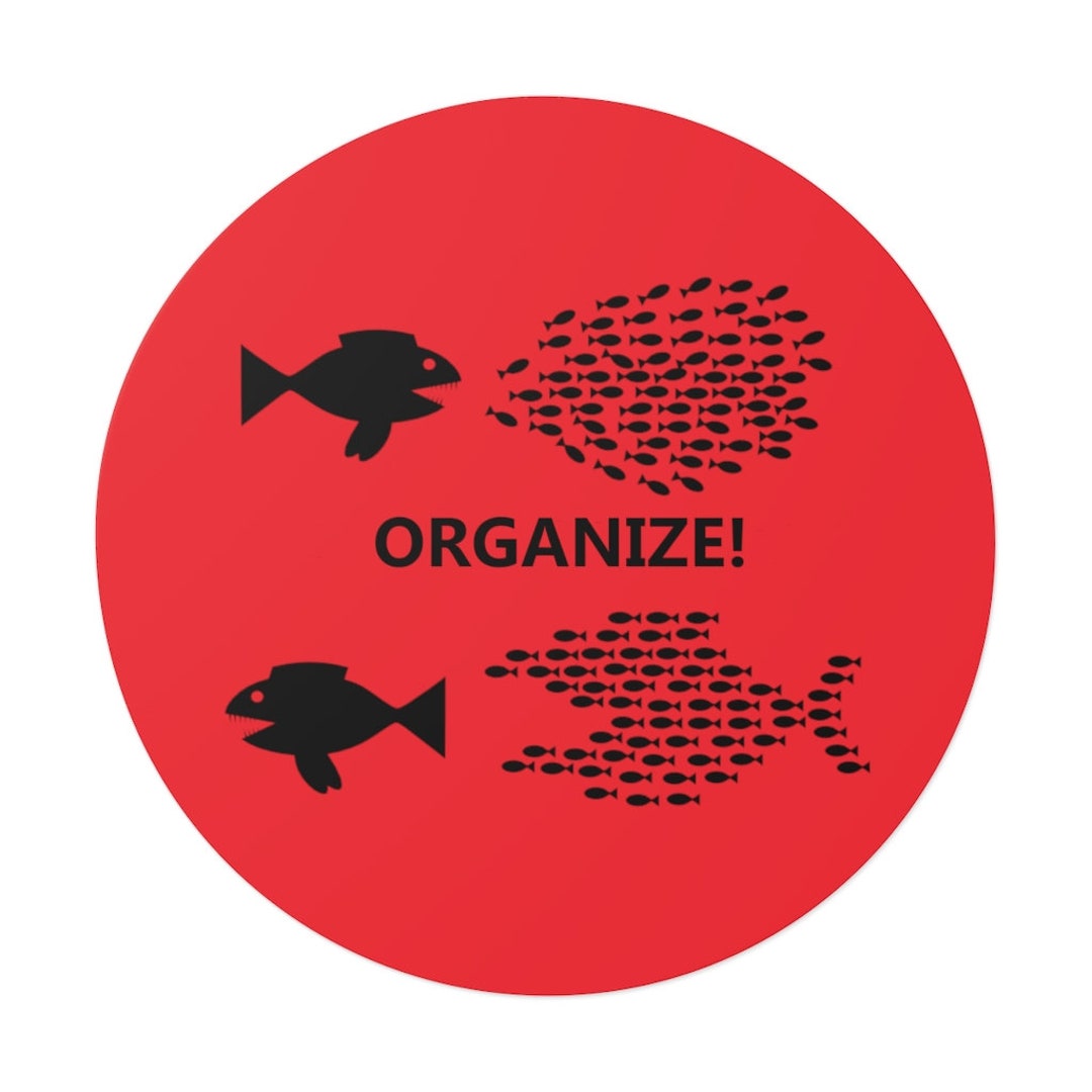 Unionize Your Space With Our Adorable Organized Fish Vinyl Sticker - Etsy