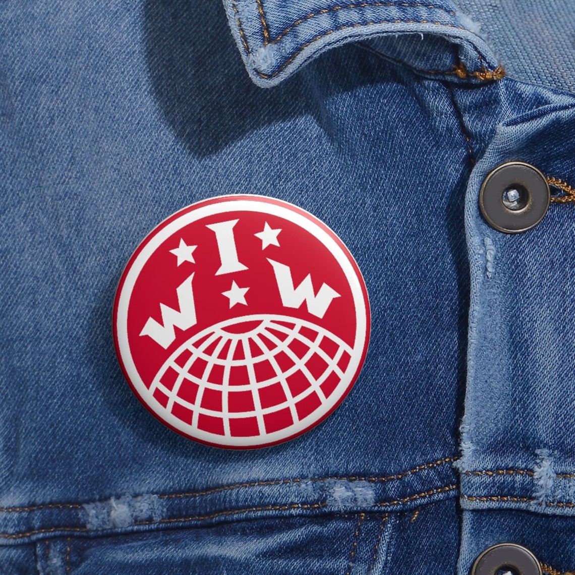 Show Your Support With Custom Pins: Get These White IWW Logo - Etsy