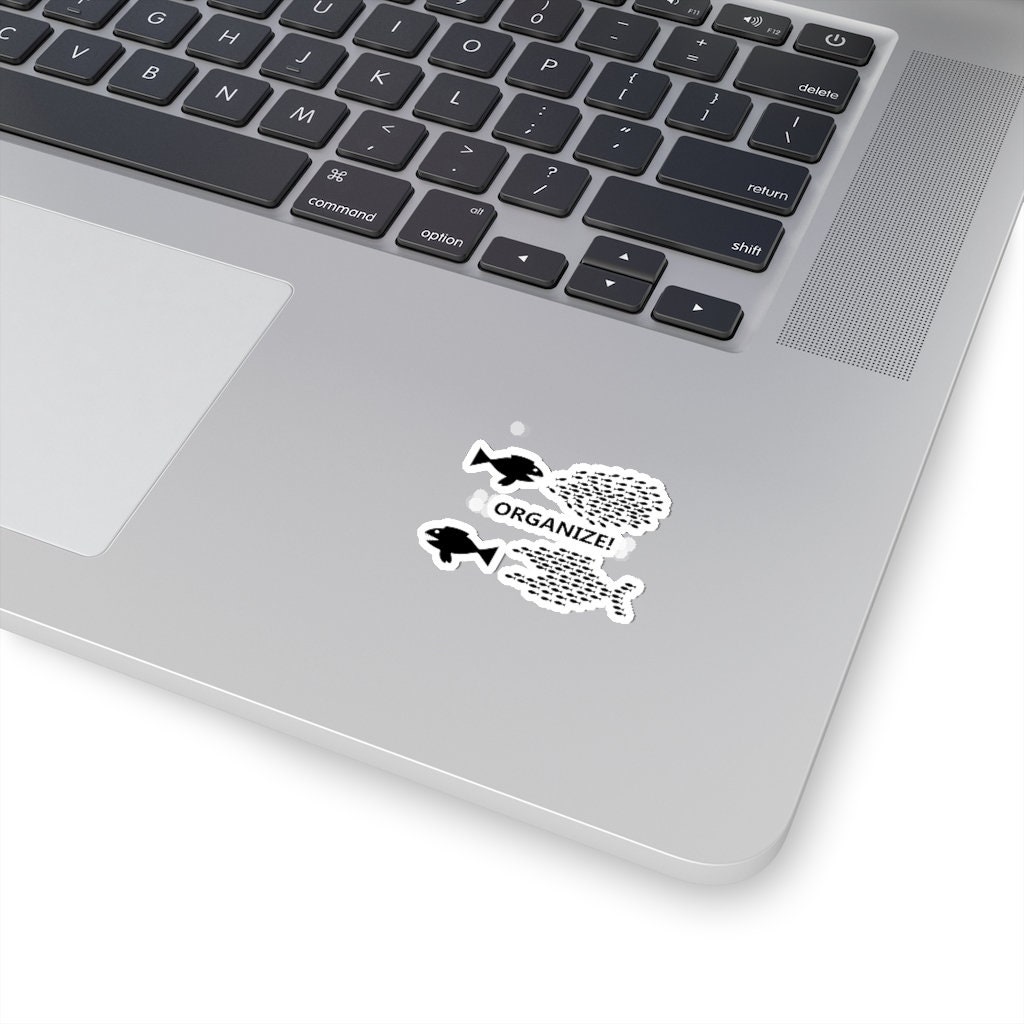 Organize Labor Fish Sticker - A Symbol of Union Solidarity - Decorative ...