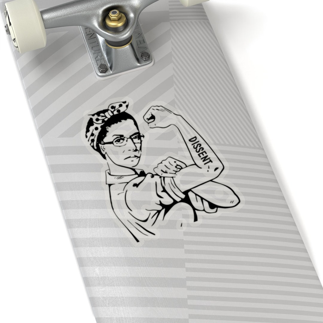 RBG Rosie the Riveter Sticker: "i Dissent" - A Powerful Feminist ...