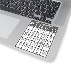 Union Busting Bingo Game Kiss-cut Sticker - Show Your Labor Union ...