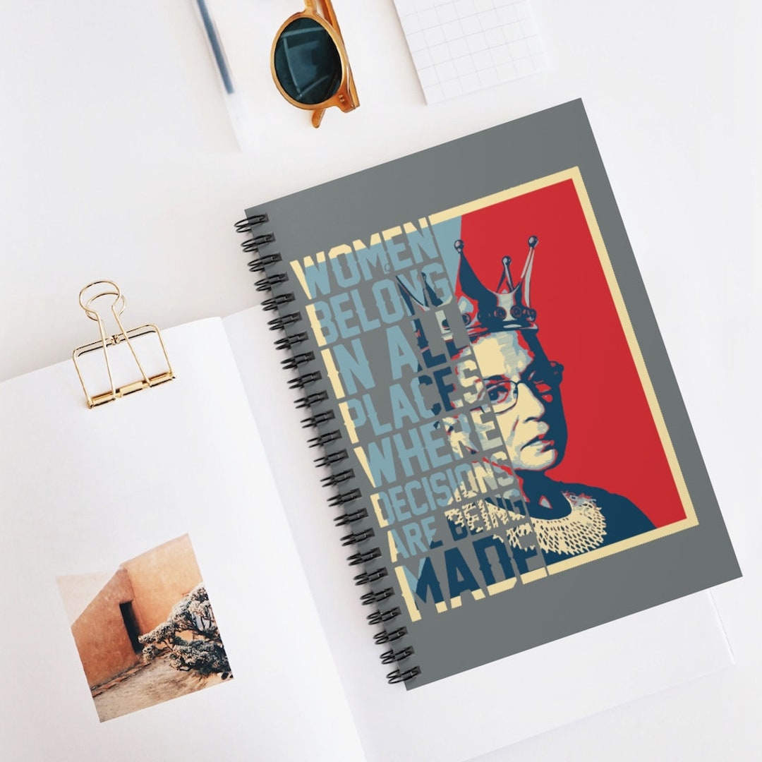 RBG Feminist Notebook: Inspiring Women Quote, 118 Page Journal - Etsy