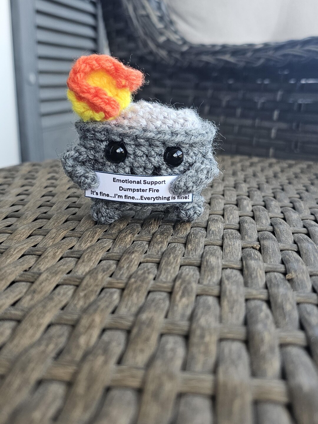 Dumpster Fire (crochet) - Etsy