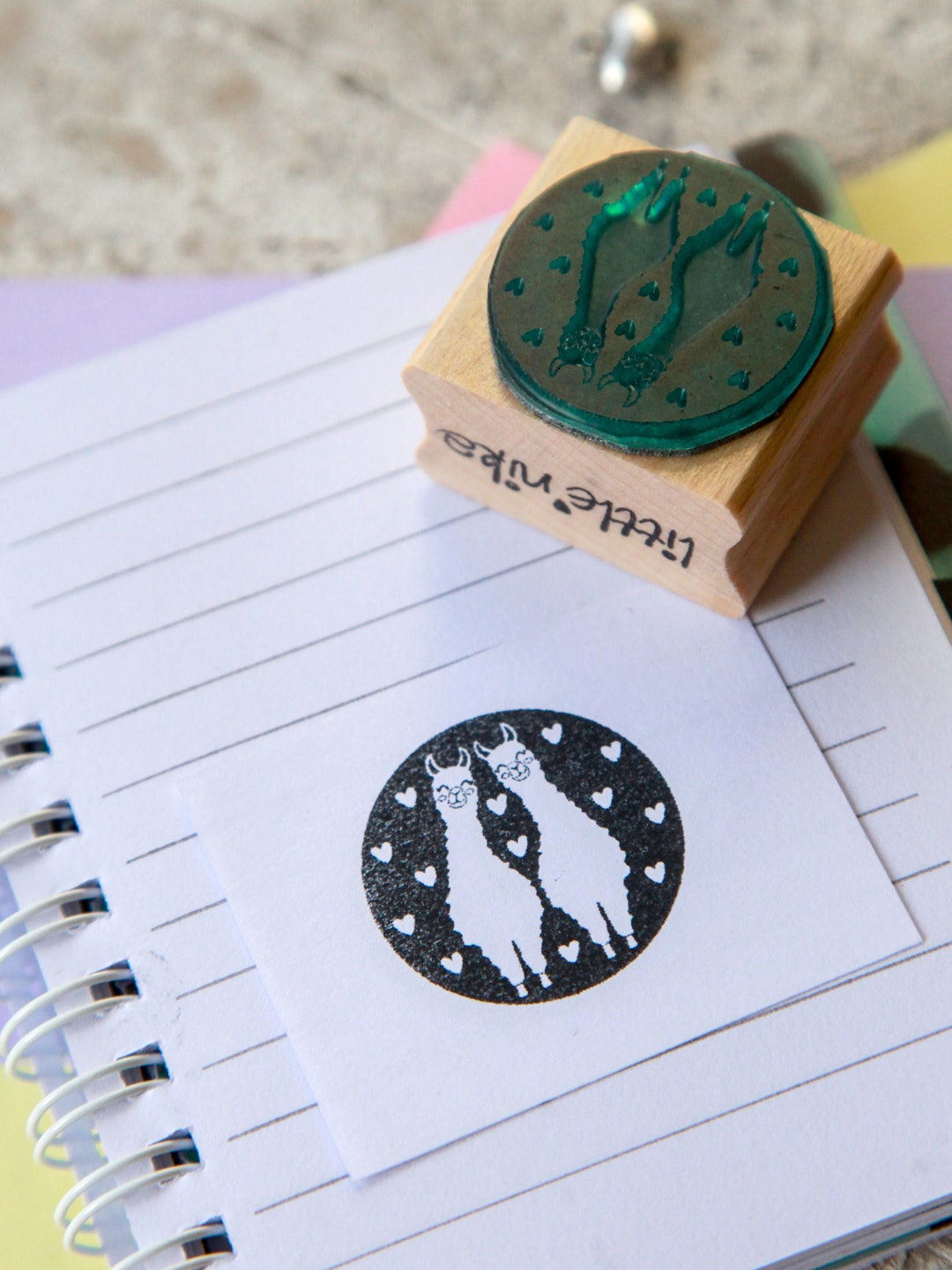 Stempel Lama / Alpaka / Tiermotiv / bullet journal / Spaz / Ausmalbild ...