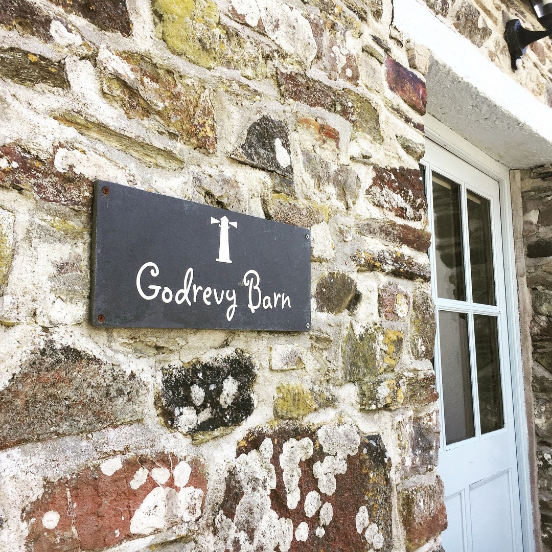Hand Painted Bespoke Slate House Sign - Etsy