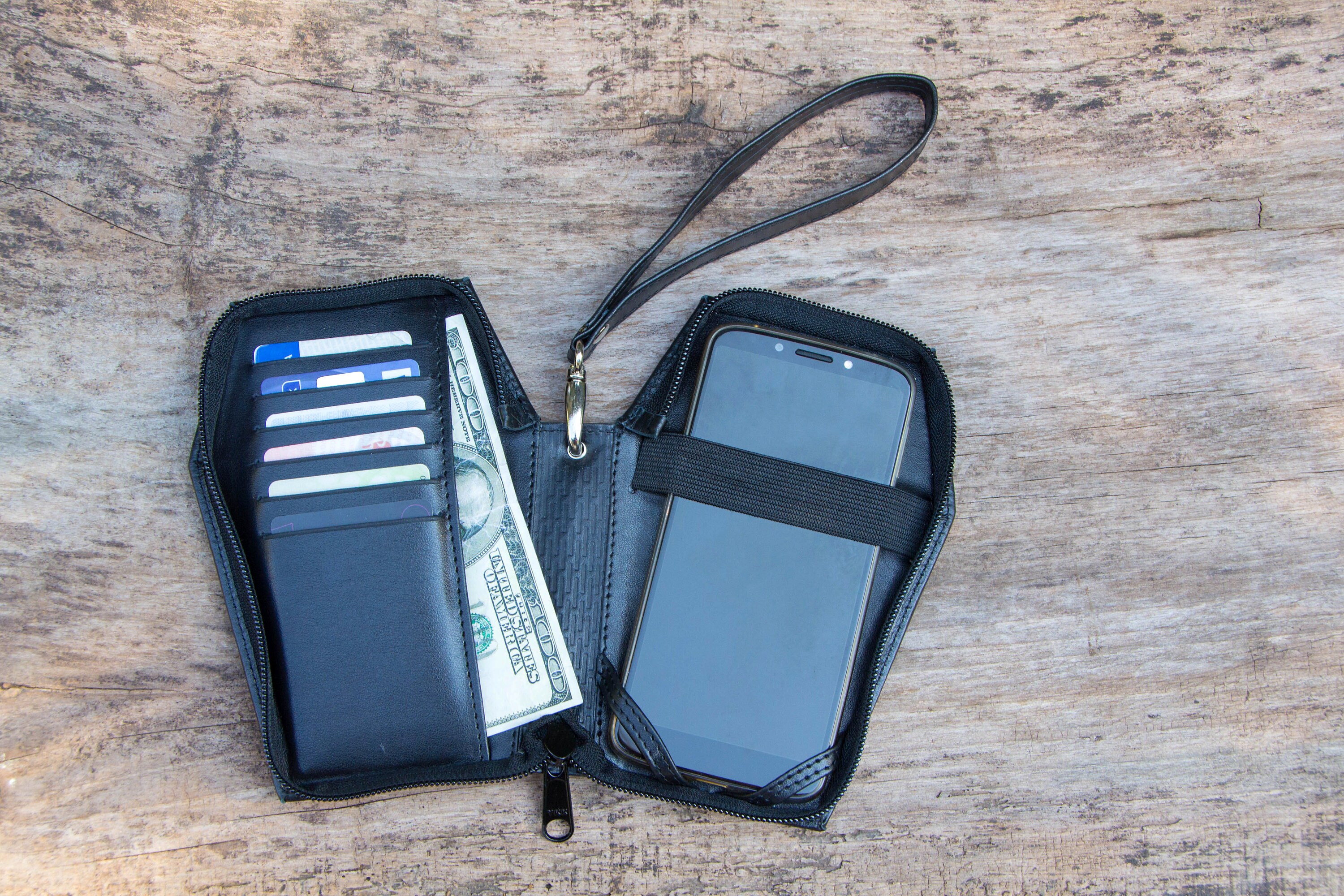 Coffin Phone Casevampire Caseleather Casepad - Etsy