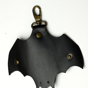Bat Key Ring,leather Keychain,keychain,keyring,key,coffin,vampire ...