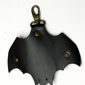 Bat Key Ring,leather Keychain,keychain,keyring,key,coffin,vampire ...