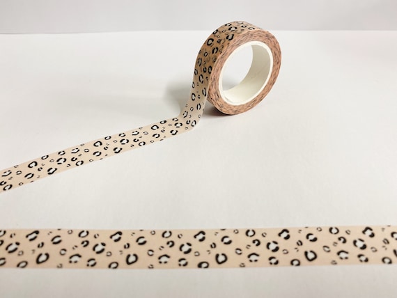 Leopard Print Washi Tape Animal Print Stationery Washi Tape - Etsy