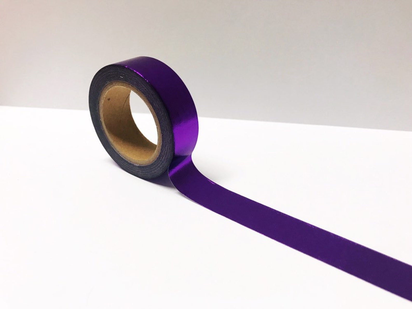 Shiny Purple Washi Tape Plain Purple Foil Washi Tape Purple - Etsy