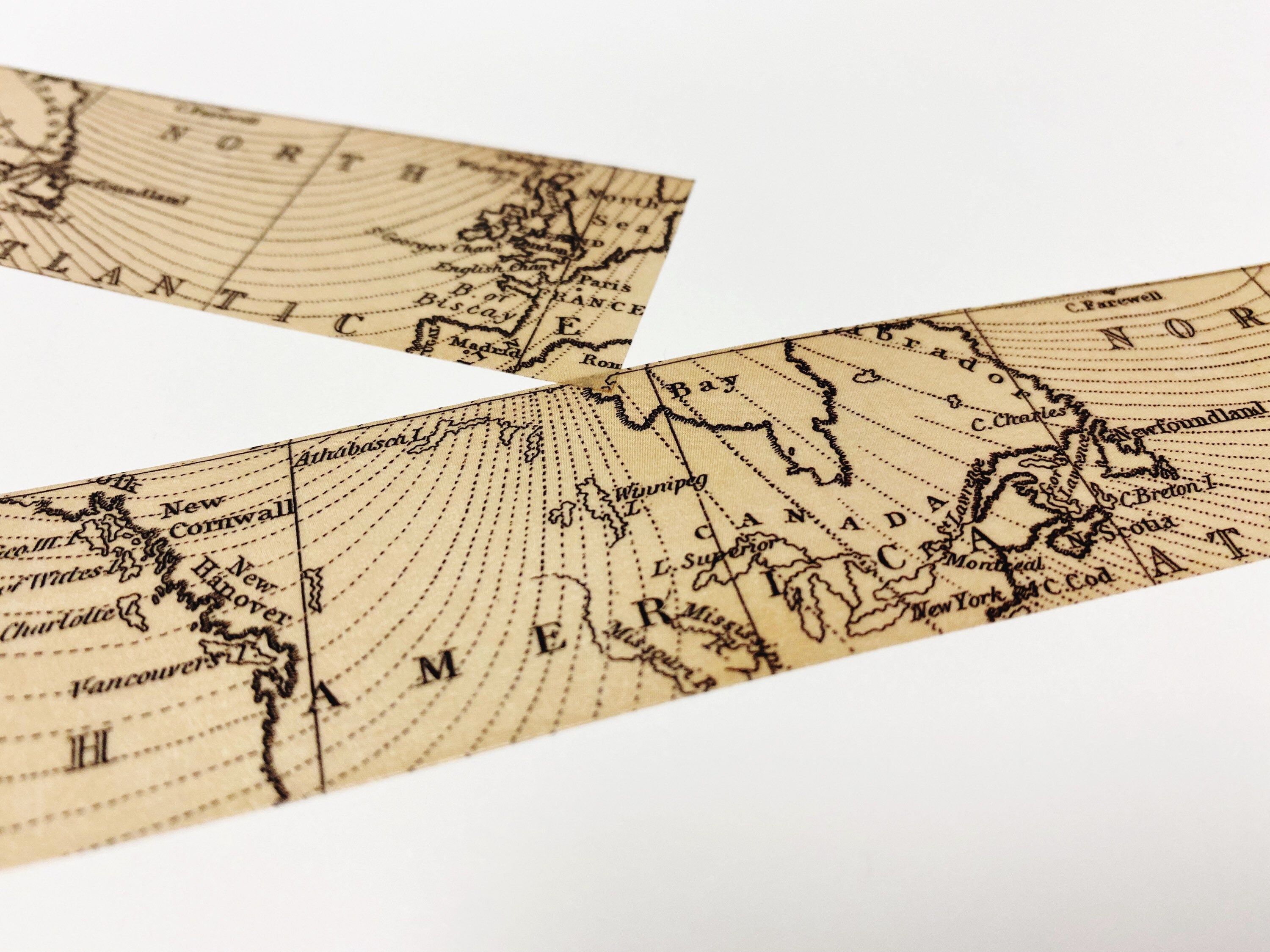 Wide Vintage Map Washi Tape Treasure Map Washi Tape | Etsy