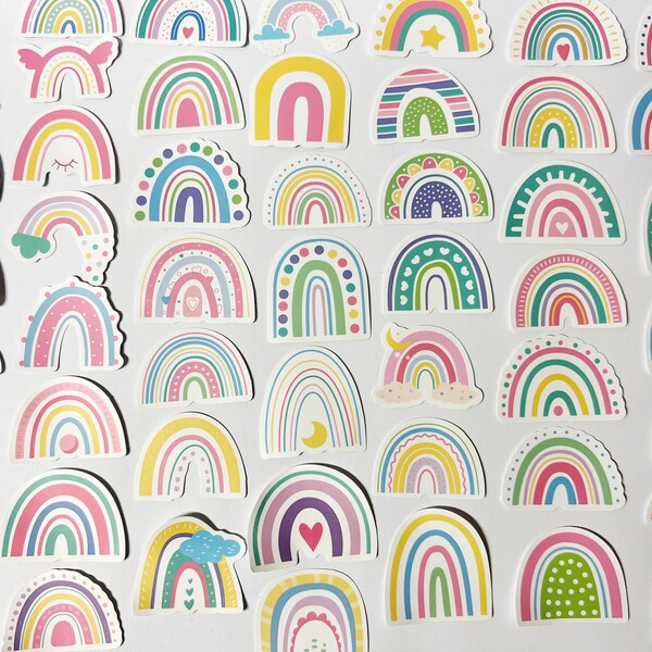 Rainbow Stickers - Etsy