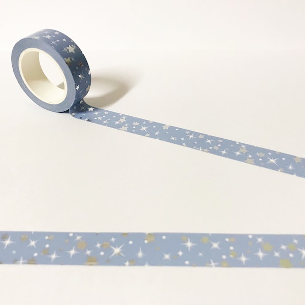 Blue Star Washi Tape - Etsy