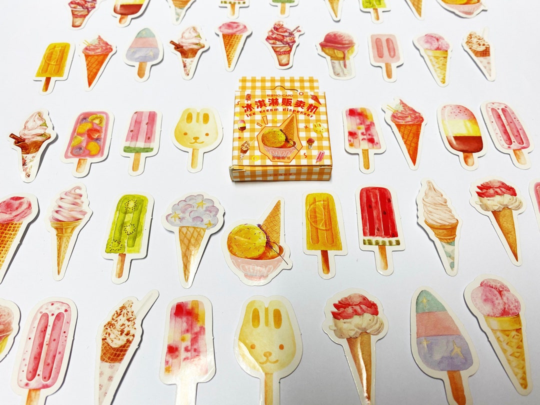 Ice Cream Stickers, Ice Lolly Stickers, Food Stickers, Sticker Set ...