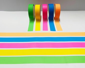 Neon Washi Tape | Etsy