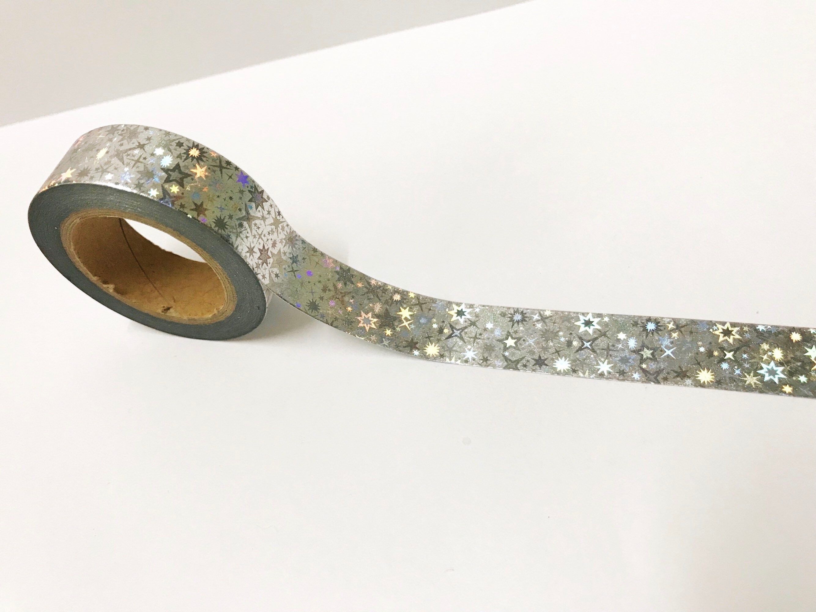 Shiny Star Washi Tape Sparkle Washi Tape Shiny Washi Silver - Etsy