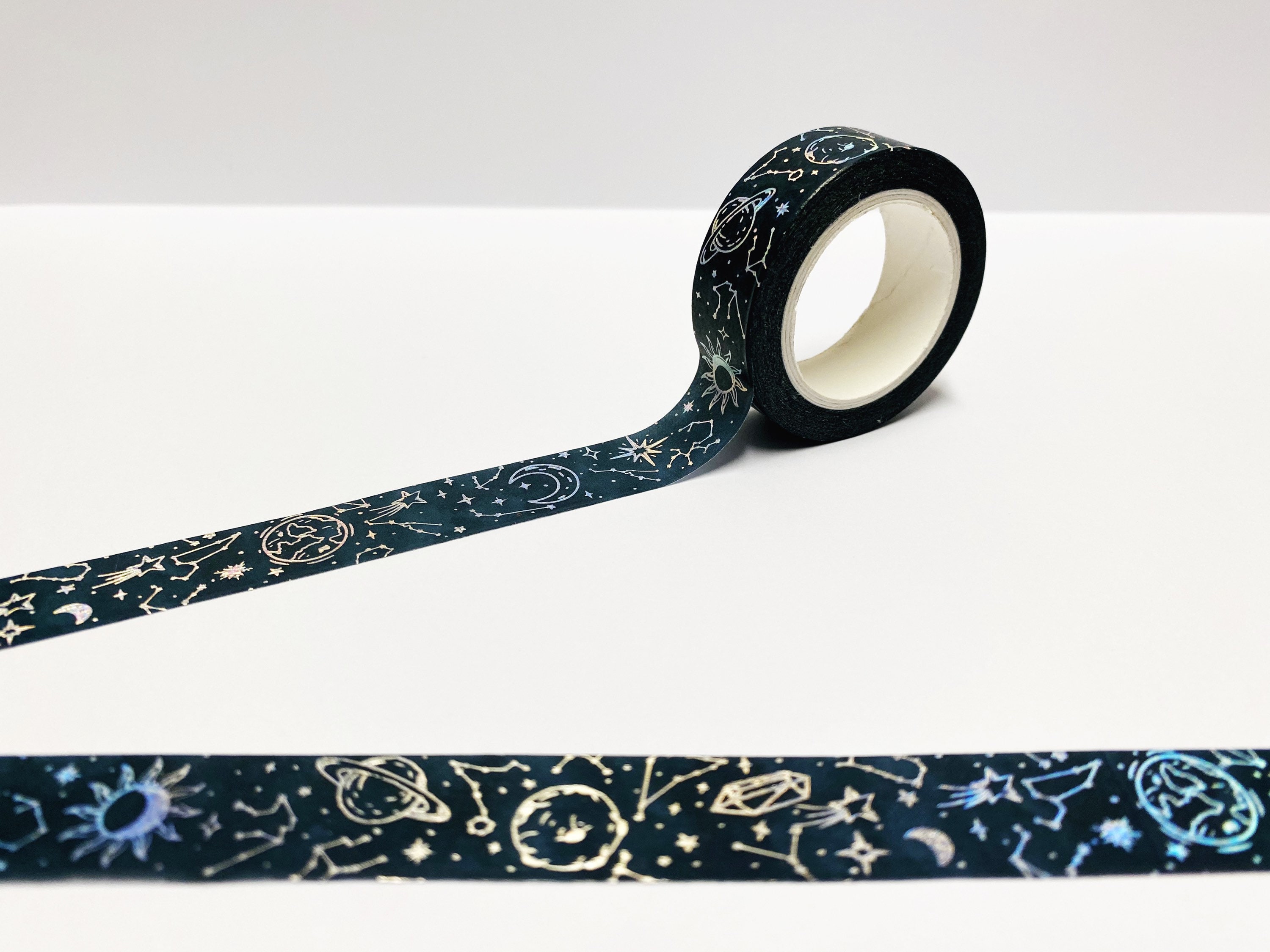 Space Washi Tape Planets Washi Tape Navy Space Washi Tape - Etsy