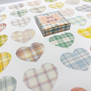 Heart Stickers, Hearts Sticker Set, Pattern Stickers, Love Journal ...