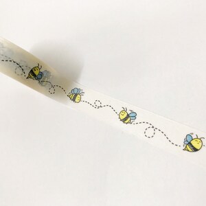 Bee Washi Tape, Bumblebee Stationery, Spring Washi Tape, Bee Stickers ...