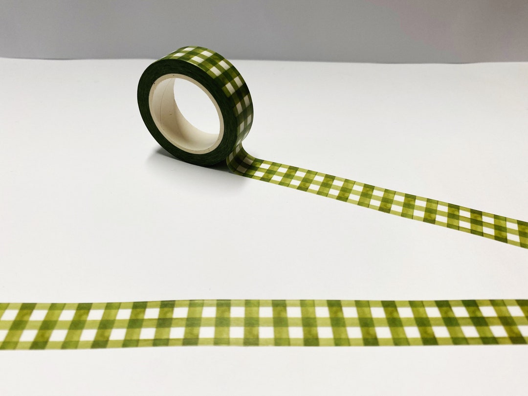 Green Pattern Washi Tape, Leaf Green Washi Tape, Continuous Pattern ...